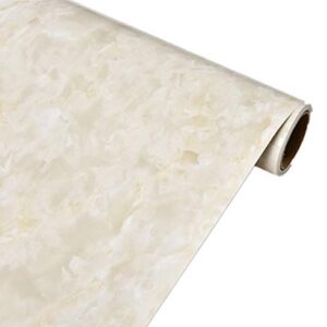 Emoyi Beige Granite Look Marble Effect Wallpaper Film Vinyl Wall Stickers Peel-Stick Murals Counter Top 15.6''x79''