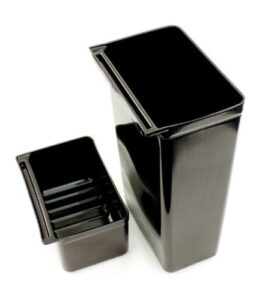 crestware refuse and silverware bin set