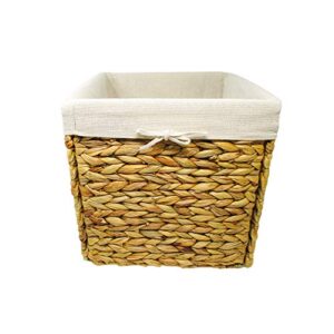 trademark innovations removable beige fabric basket liner