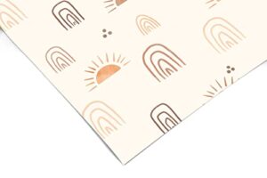 sunshine rainbows contact paper | shelf liner | drawer liner | peel and stick paper 1273 12in x 96in (8ft)