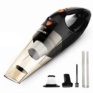 vaclife handheld vacuum, car vacuum cleaner cordless, orange (vl189)