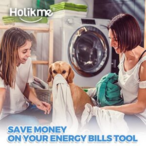 Holikme 30 Feet Dryer Vent Cleaner Kit, Flexible Lint Brush with Drill Attachment, Extends Up to 30 Feet for Easy Cleaning, Synthetic Brush Head, Use with or Without a Power Drill