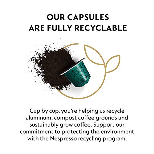 Nespresso Capsules OriginalLine, Morning Lungo Blends Variety Pack, Mild, Medium, and Dark Roast Coffee, 50 Count Espresso Coffee Pods, Brews 3.7 Ounce (ORIGINALLINE ONLY)