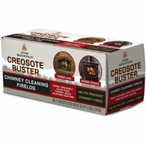 pine mountain creosote buster chimney cleaning safety firelog 3.5lb log brown 1 count, (4152501500)