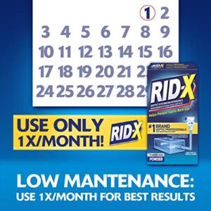 RID-X Septic Treatment, 1 Month Supply Of Powder, 9.8 oz