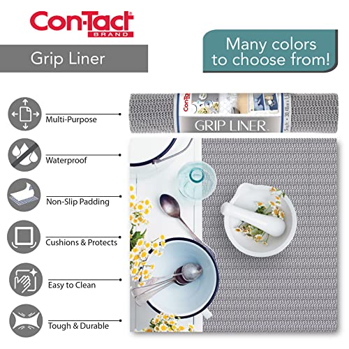 Con-Tact Brand Premium Con-Tact Non-Adhesive Shelf and Drawer Liner, 12" x 5', White