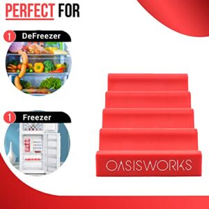 OASISWORKS Silicone Can and Bottle Organizer | Kitchen & Refrigerator Organizer for Beer Cans, Soda Cans, Wine Bottles | Silicone Wine Bottle Rack | 2 Pack