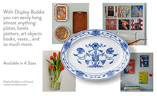 Display Buddie Large Adjustable Plate Hanger for Round Plates, Platters, Bowls & Other Objects 14-22" Diameter and up to 10 lbs. …