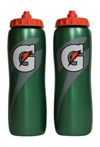 gatorade 32 oz squeeze water sports bottle – pack of 2 – new easy grip design