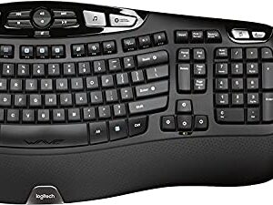 Logitech MK570 Wireless Wave Keyboard and Mouse Combo, Black