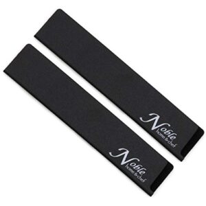 noble home & chef 2-piece universal knife guards (12″) are felt lined, more durable, non-bpa, gentle on blades, and long-lasting knives covers are non-toxic and abrasion resistant!