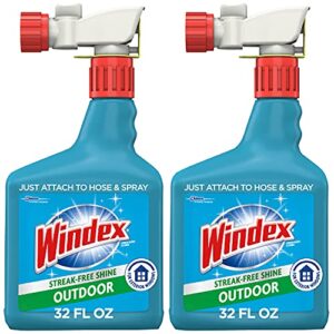 windex outdoor glass & patio concentrated cleaner, 2 ct, 32 fl oz