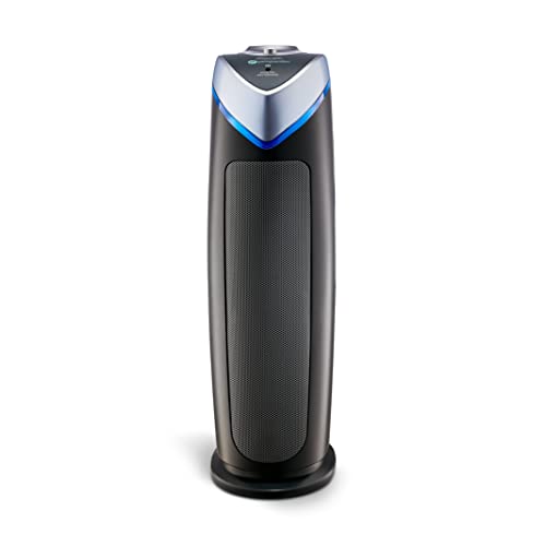 Germ Guardian Air Purifier with HEPA 13 Filter, Removes 99.97% of Pollutants, Covers Large Room up to 743 Sq. Foot Room in 1 Hr, UV-C Light Helps Reduce Germs, Zero Ozone Verified, 22", Black, AC4825E