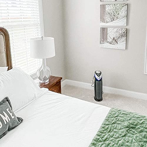 Germ Guardian Air Purifier with HEPA 13 Filter, Removes 99.97% of Pollutants, Covers Large Room up to 743 Sq. Foot Room in 1 Hr, UV-C Light Helps Reduce Germs, Zero Ozone Verified, 22", Black, AC4825E