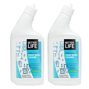 better life natural toilet bowl cleaner, tea tree & peppermint scent, 24 fl oz (pack of 2)