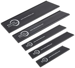 mercer cutlery 5-piece knife guard set, multiple sizes, black