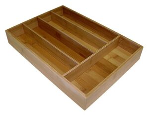 moutain woods simply bamboo silverware tray