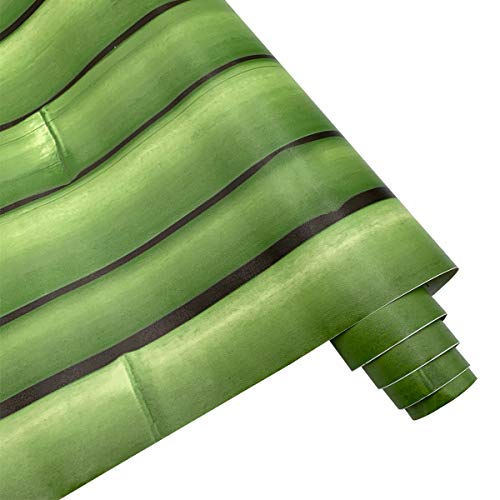 Yifely Green Bamboo Shelving Paper Waterproof Shelf and Drawer Liner Refresh Outdoor Coffee Table 17.7 Inch By 9.8 Feet