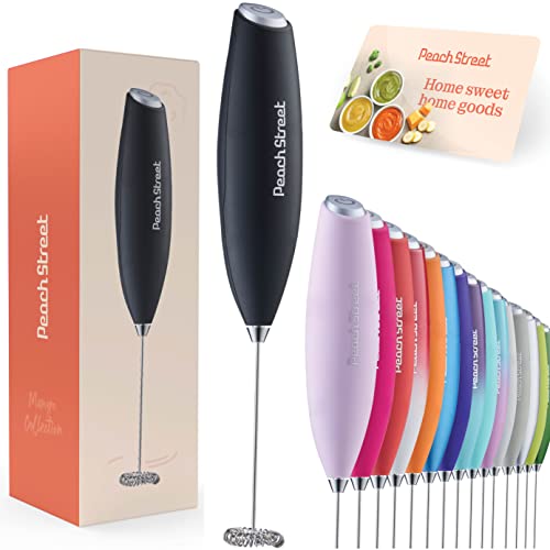 Powerful Handheld Milk Frother, Mini Milk Foamer, Battery Operated (Not included) Stainless Steel Drink Mixer for Coffee, Lattes, Cappuccino, Frappe, Matcha, Hot Chocolate.