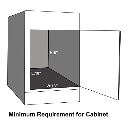 YOUEON Pull Out Cabinet Organizer, 16.5 x 12.5 x 3.2 Inch Cabinet Pull Out Shelves, Heavy Duty Pull Out Drawers for Kitchen, Bathroom, Requires at Least a 13 Inch Cabinet Opening, Chrome Finish