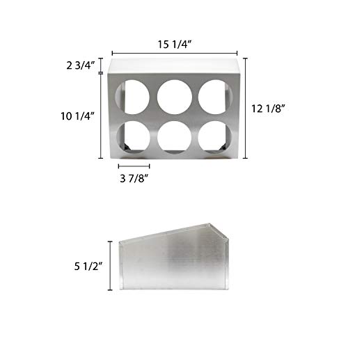 Thunder Group 6-Hole Flatware Cylinder Holder, Stainless Steel