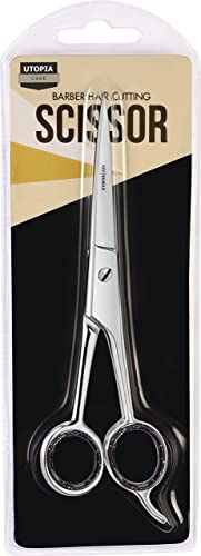 Utopia Care Hair Cutting and Hairdressing Scissors 6.5 Inch, Premium Stainless Steel shears with smooth Razor & Sharp Edge Blades, for Salons, Professional Barbers, Men & Women, Kids, Adults, & Pets