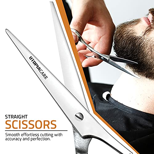 Utopia Care Hair Cutting and Hairdressing Scissors 6.5 Inch, Premium Stainless Steel shears with smooth Razor & Sharp Edge Blades, for Salons, Professional Barbers, Men & Women, Kids, Adults, & Pets