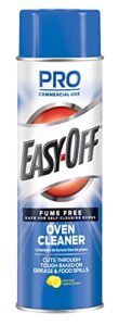 easy-off fume free oven cleaner spray, lemon, 24oz, removes grease