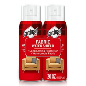 Scotchgard Fabric Water Shield, 20 Ounces (Two, 10 Ounce Cans), Repels Water, Ideal for Couches, Pillows, Furniture, Shoes and More, Long Lasting Protection