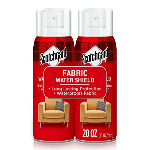 Scotchgard Fabric Water Shield, 20 Ounces (Two, 10 Ounce Cans), Repels Water, Ideal for Couches, Pillows, Furniture, Shoes and More, Long Lasting Protection