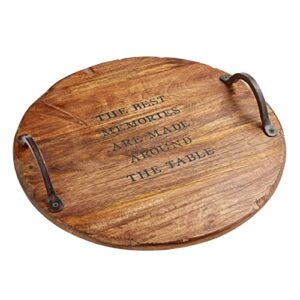 memories wood lazy susan