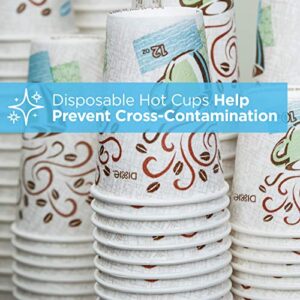 Dixie PerfecTouch 12 Oz Insulated Paper Hot Coffee Cup by GP PRO (Georgia-Pacific), Coffee Haze, 5342DX, 500 Count (25 Cups Per Sleeve, 20 Sleeves Per Case)