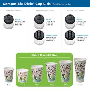 Dixie PerfecTouch 12 Oz Insulated Paper Hot Coffee Cup by GP PRO (Georgia-Pacific), Coffee Haze, 5342DX, 500 Count (25 Cups Per Sleeve, 20 Sleeves Per Case)