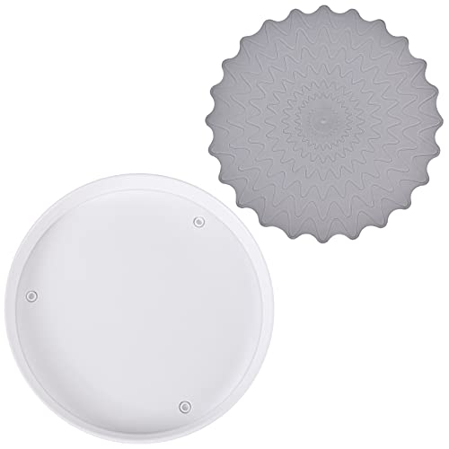 [ 2 Pack ] 10 inch and 9 inch Non-Skid Lazy Susan Organizers Turntable for Cabinet,Pantry Organization and Storage for Kitchen, Pantry, Cabinet, Dining Table, Fridge, Countertop，Vanity