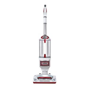 shark nv501 rotator professional lift-away upright vacuum with hepa filter, swivel steering, led headlights, wide upholstery tool, dusting brush & crevice tool, white/red