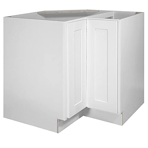 Design House Brookings 36-Inch Lazy Susan Cabinet, White Shaker