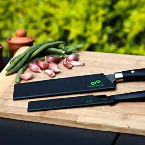 EVERPRIDE 6 Inch & 8 Inch Chef Knife Guard Set (2-Piece Set) Universal Blade Edge Cover Sheaths for Chef and Kitchen Knives – Durable, BPA-Free, Felt Lined, Sturdy ABS Plastic – Knives Not Included