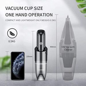 LIPUWS Mini Protable Car Vacuum Cordless,Handheld Vacuum for Quick Cleaning, Hand held vacuuming, Dust Buster Cordless Rechargeable for Car Home and Office