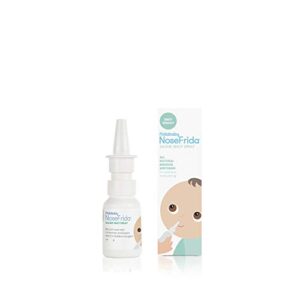 nosefrida saline spray by frida baby saline nasal spray to soften nasal passages for use before nosefrida the snotsucker (0.68 fl oz)