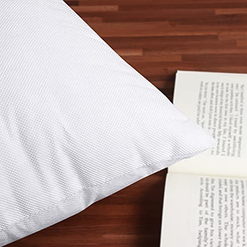 Utopia Bedding Throw Pillows Insert (Pack of 2, White), 18 x 18 Inches Couch Sofa Cushion, Decorative Pillow and Sham Stuffer for Bed