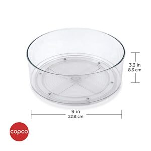 Copco Rotating Storage Turntable, 9-Inch, Clear