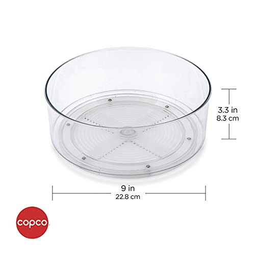 Copco Rotating Storage Turntable, 9-Inch, Clear