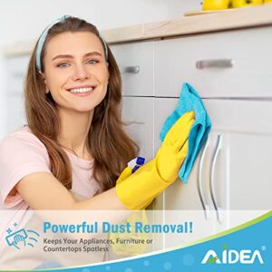 AIDEA Microfiber Cleaning Cloths-50PK, Softer Highly Absorbent, Lint Free Streak Free for House, Kitchen, Car, Window Gifts(12in.x12in.)