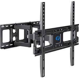 pipishell tv wall mount for 26-65 inch led lcd oled 4k tvs, full motion tv mount bracket articulating swivel extension tilting leveling max vesa 400x400mm holds up to 99lbs, fits 12/16 inch wood stud