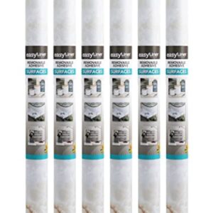 Duck 286464 EasyLiner Adhesive Laminate Surfaces Shelf Liner, Beige Marble, 20 in. x 15 ft., 6 Rolls