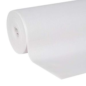 Duck Solid Grip EasyLiner Non-Adhesive Shelf Liner, 20 in x 22 ft Roll, White and Taupe