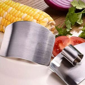 Tsugar Finger Guards for Cutting, Finetaur Stainless Steel Finger Guard, Finger Guard for Cutting Vegetables, Finger Protector