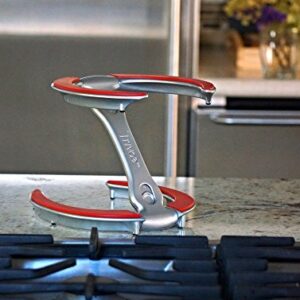 Trivae Unique Patented Pan Lid, Utensil and Pot Holder, Dish / Cake Serving Stand and Trivet All-in-1 for The Kitchen Lover