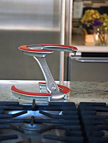 Trivae Unique Patented Pan Lid, Utensil and Pot Holder, Dish / Cake Serving Stand and Trivet All-in-1 for The Kitchen Lover