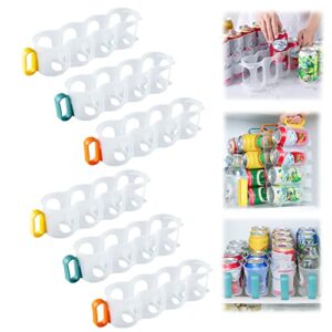 gthfine portable soda can organizer for refrigerator shelves, silicone soda storage rack with stand, for refrigerator shelves, beer can racks, refrigerator storage sliders